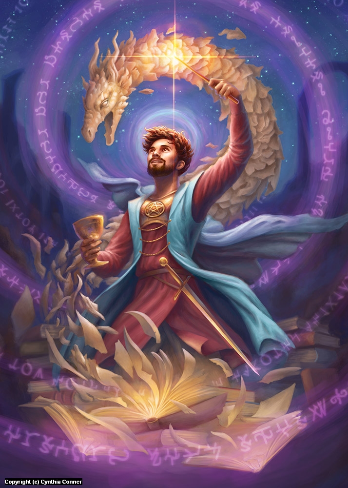 Infected By Art » Art Gallery » Cynthia Conner » The Magician in Main Gallery