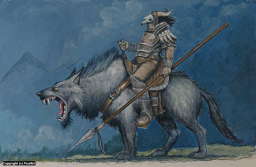 Warg Riders Drawings