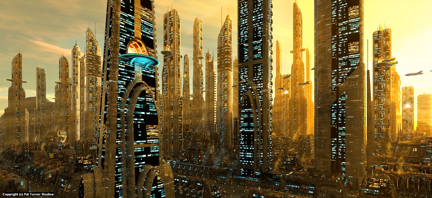 Infected By Art » Art Gallery » Patrick Turner » City Panorama in The ...