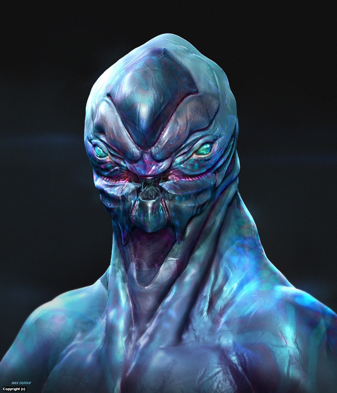 Infected By Art » Art Gallery » Max Duran » Alien Warrior in Concept art